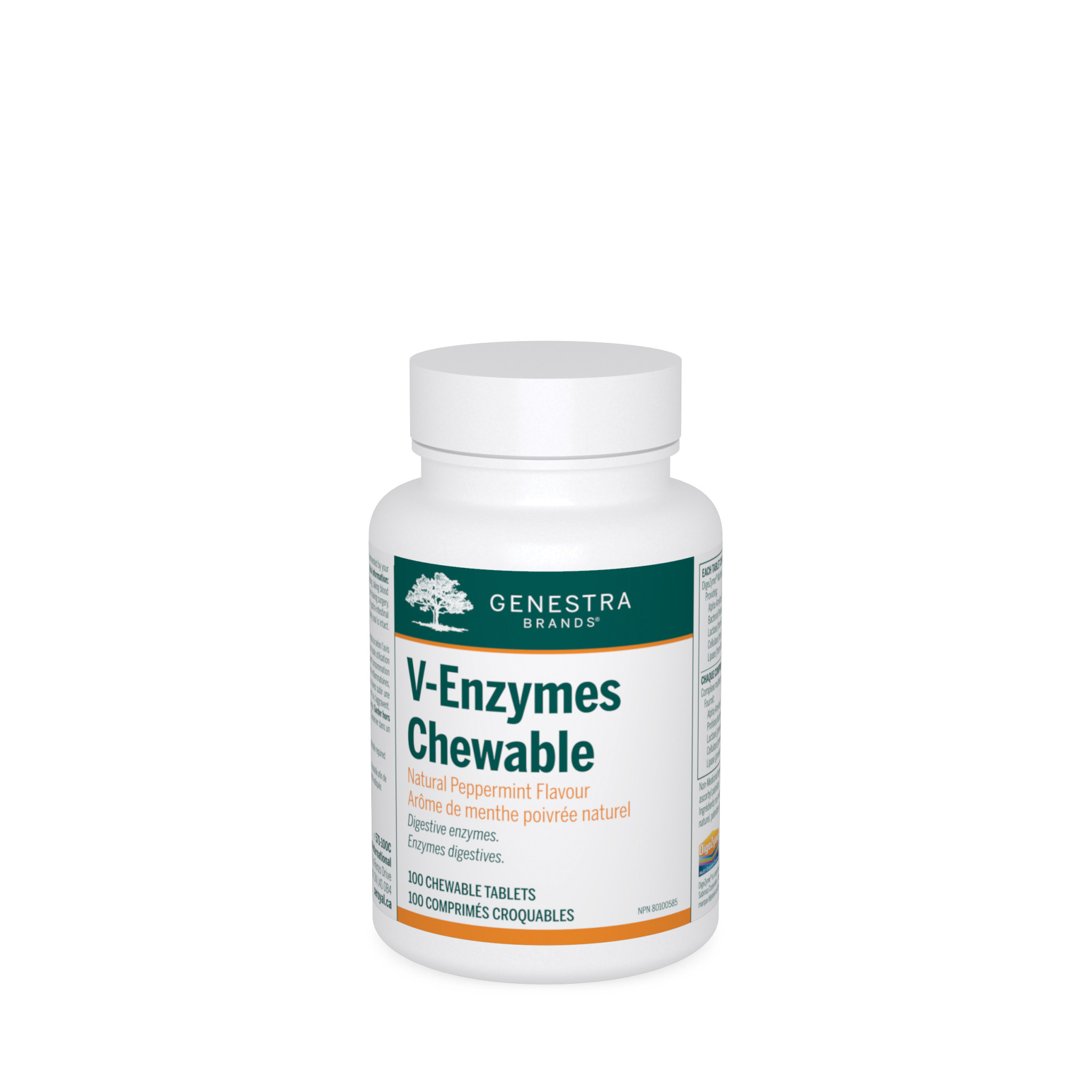 GENESTRA GENESTRA V ENZYMES CHEWABLE 100 TABS - BMS Resources