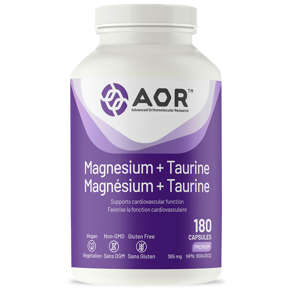 AOR AOR MAGNESIUM + TAURINE 180 VEGICAPS - BMS Resources