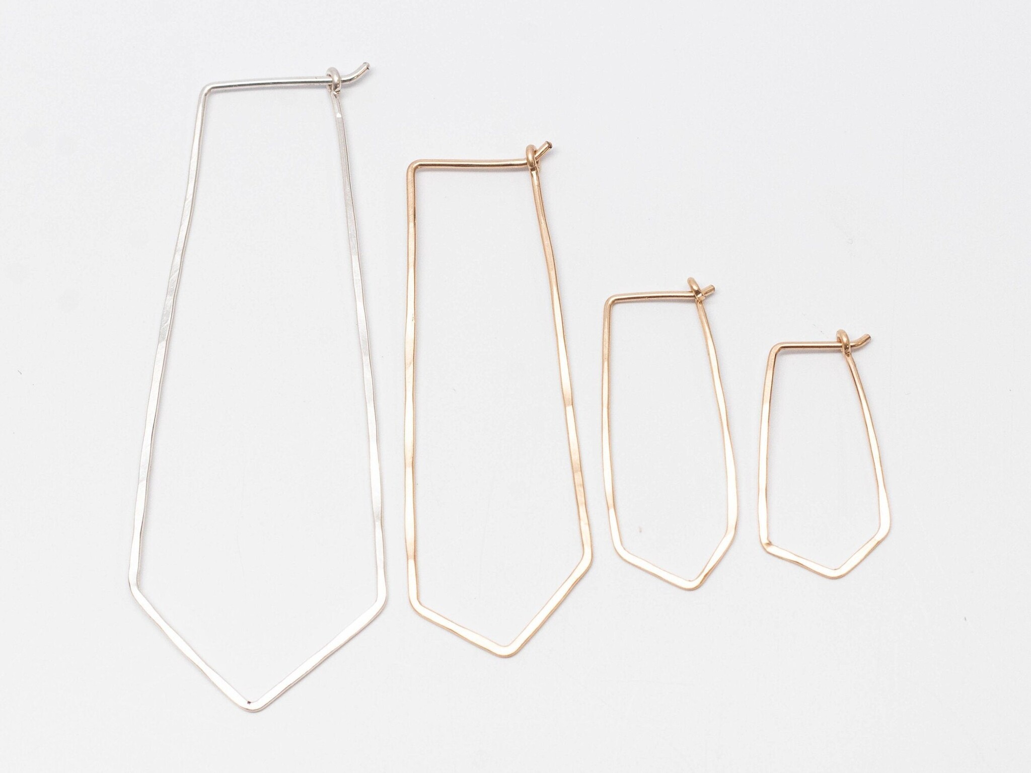 Long Geode Hoops - Tumbleweed Shop & Studio