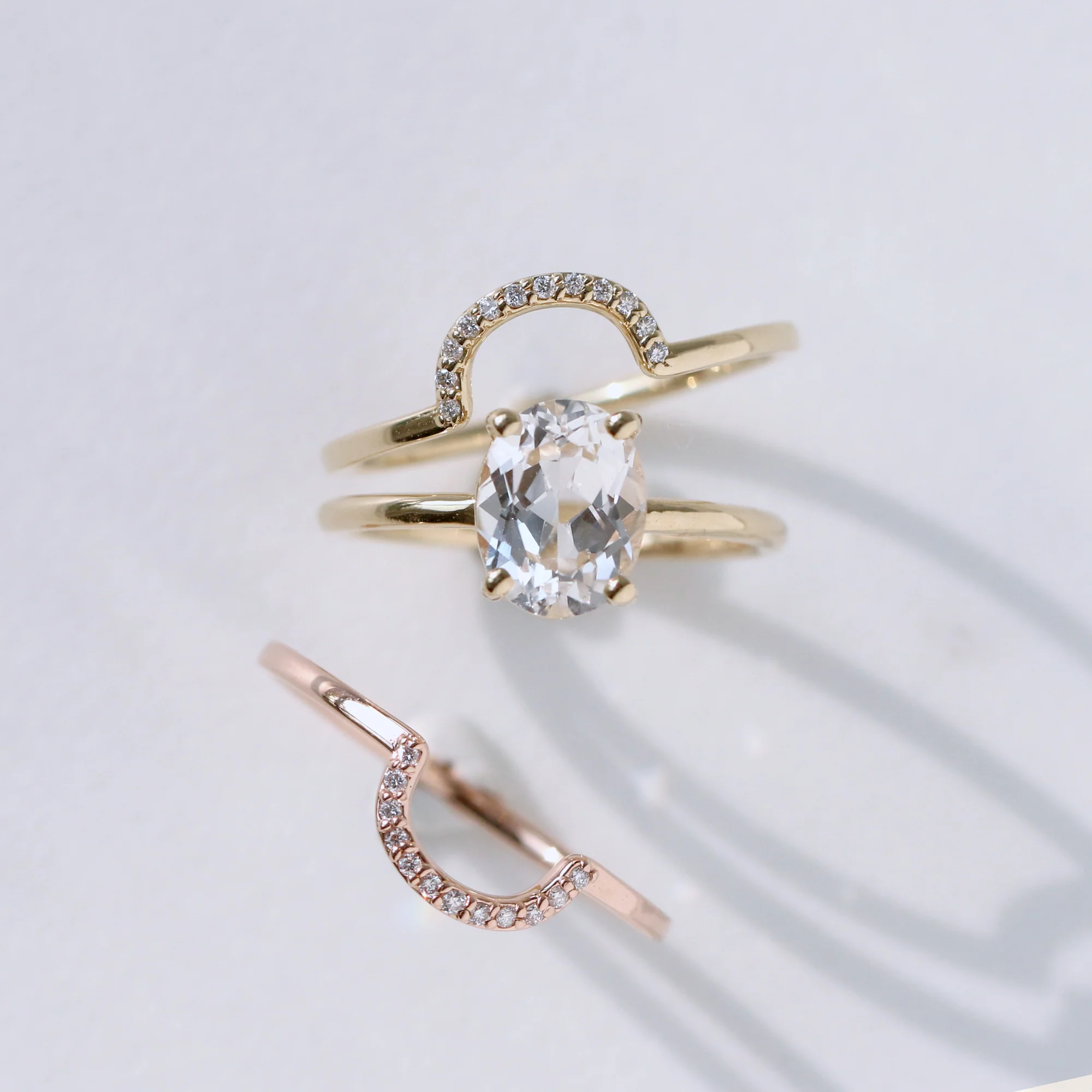 Diamond Deep Curve Ring - Tumbleweed Shop & Studio