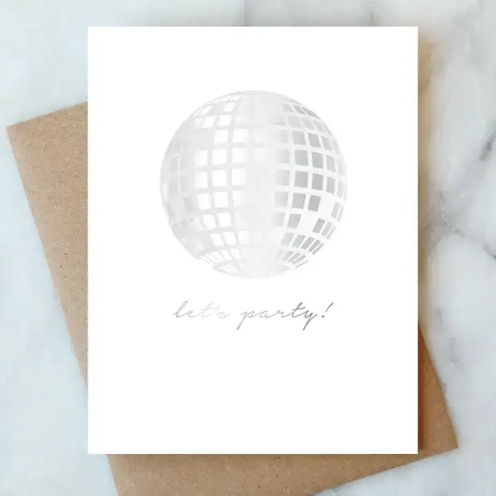 Birthday Cards Disco Ball - Tumbleweed Shop & Studio