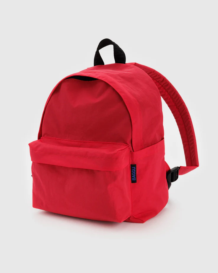 Baggu Medium Nylon Backpack - Candy Apple - Tumbleweed Shop and Studio