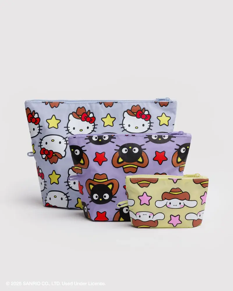 Baggu Go Pouch Set - Hello Kitty & Friends Western - Tumbleweed Shop ...