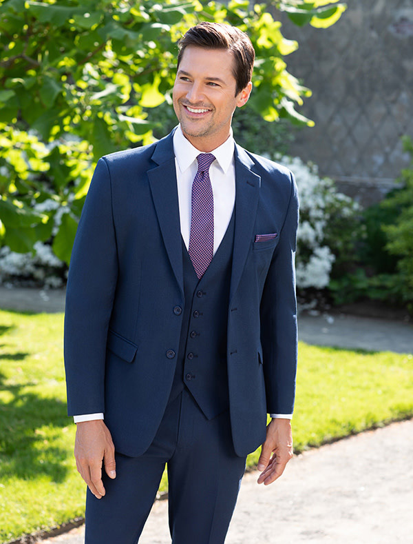 David Major Stretch Suit - Navy