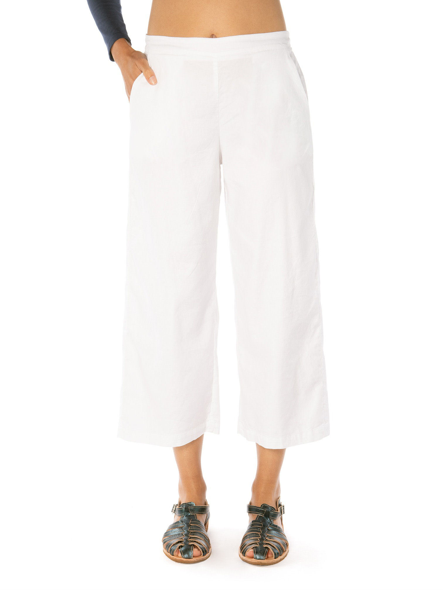 Cut Loose Wide Linen Drop Pants - Coyote Moon