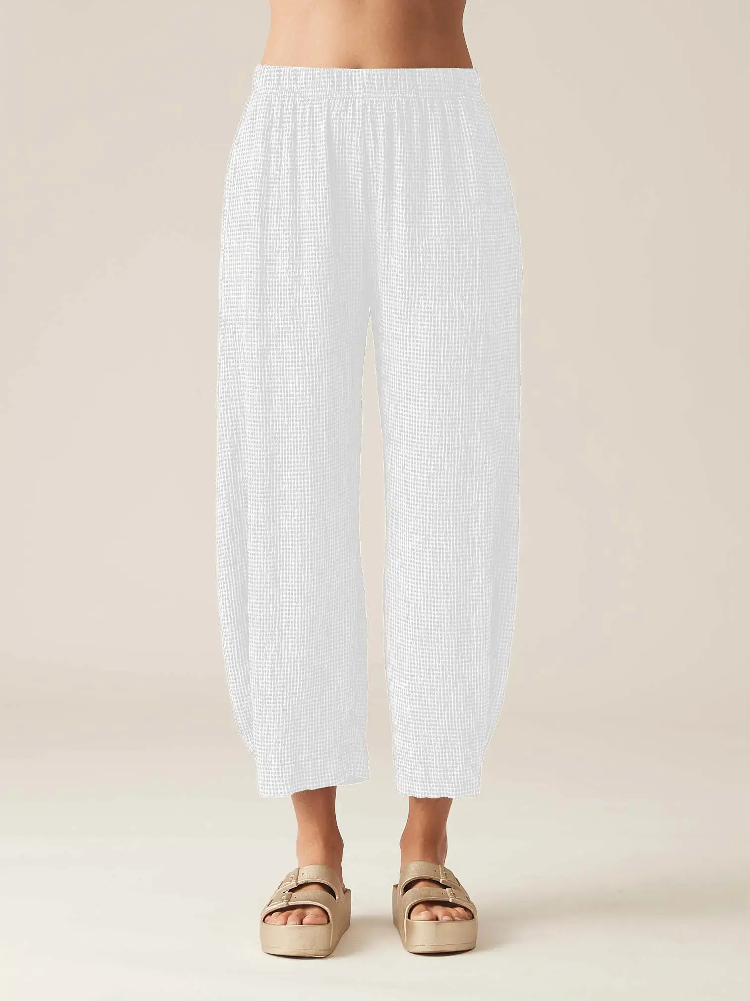 Cut Loose Side Pleat Lantern Pants - Coyote Moon