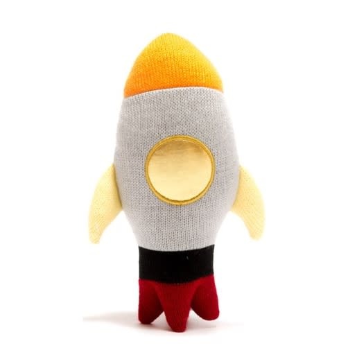 Knitted Space Rocket Plush Toy - North Dakota State Museum