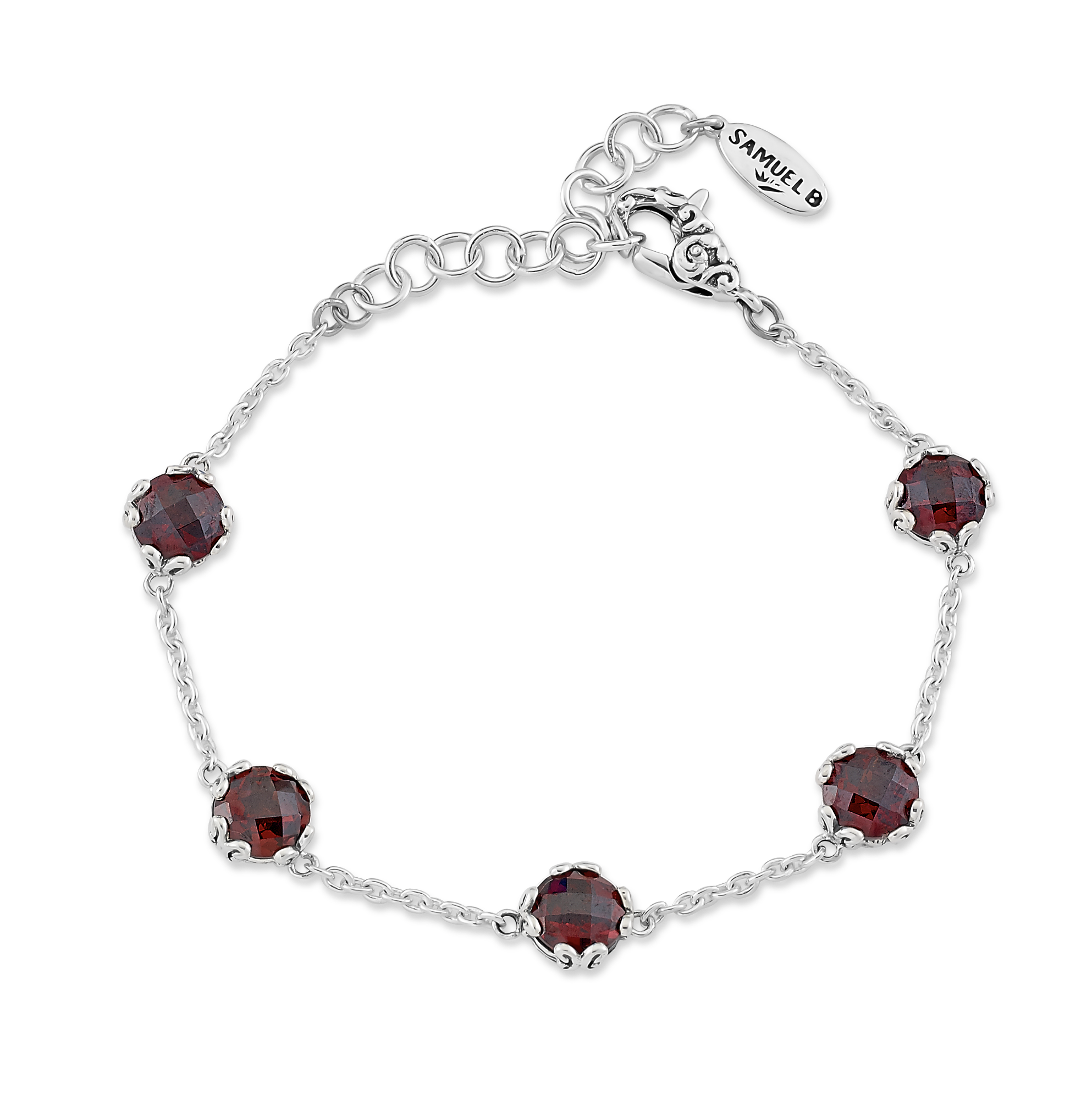 Genuine Stone Station Bracelet - Angel Haven Specialty Jewelers