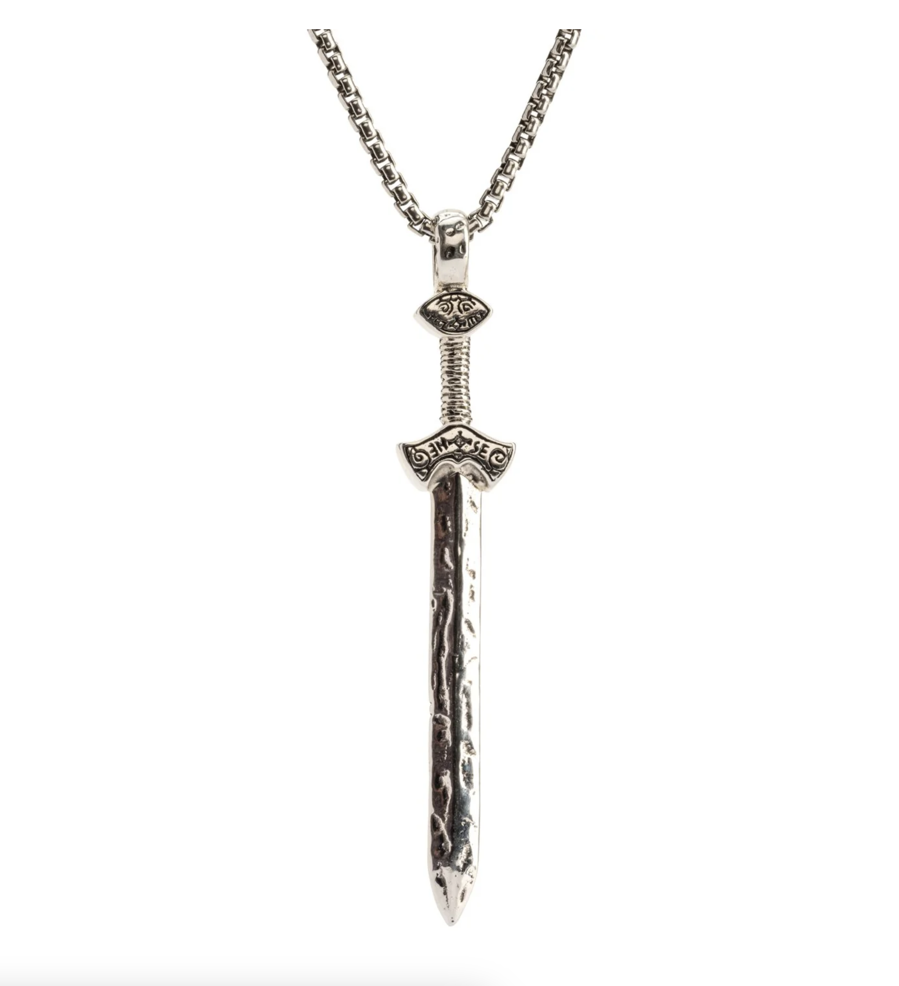 Silver Viking Sword Large Necklace - Angel Haven Specialty Jewelers