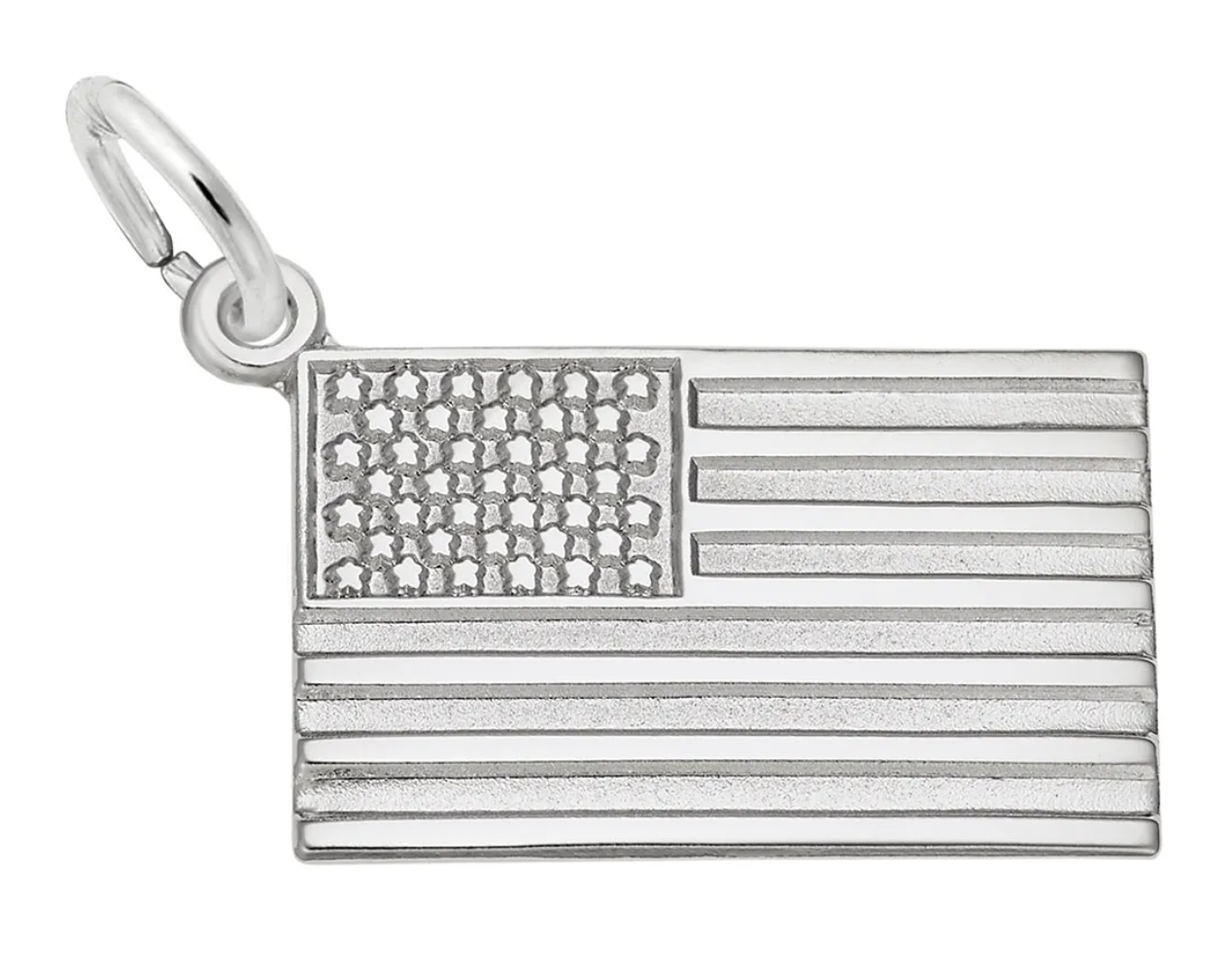 Rembrandt SS American Flag Charm - Angel Haven Specialty Jewelers