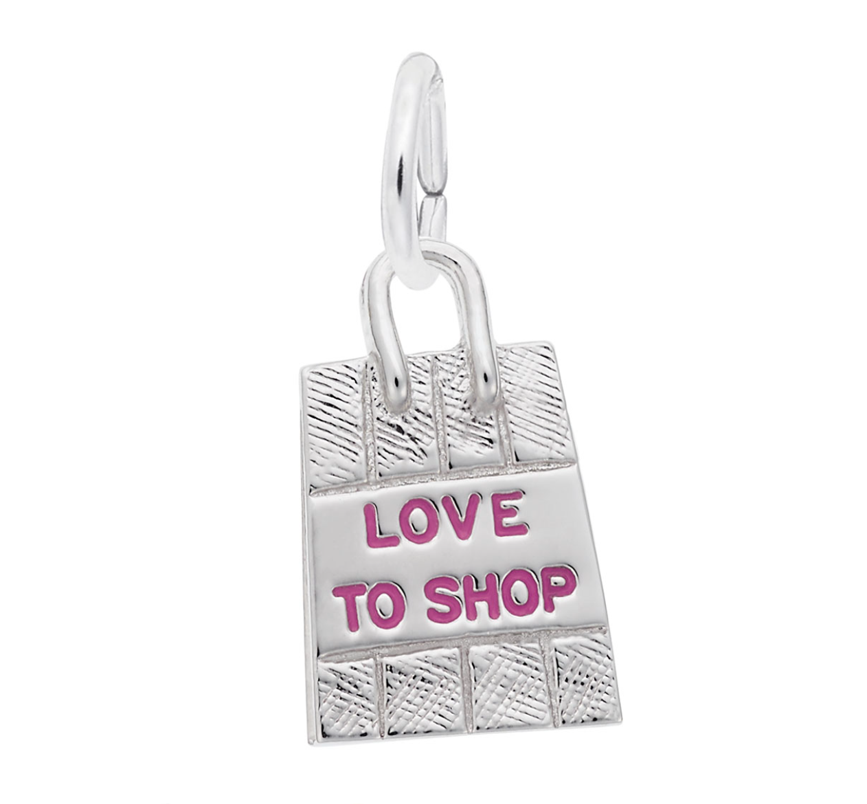Rembrandt SS Shopping Bag Charm - Angel Haven Specialty Jewelers