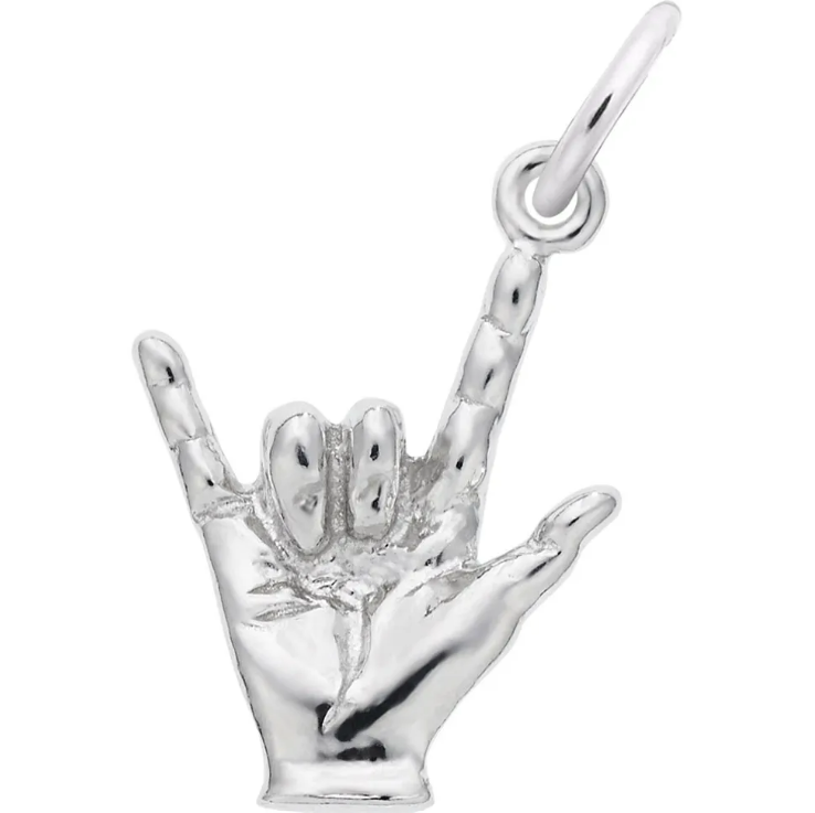 ILU Hand Sign Charm - Angel Haven Specialty Jewelers