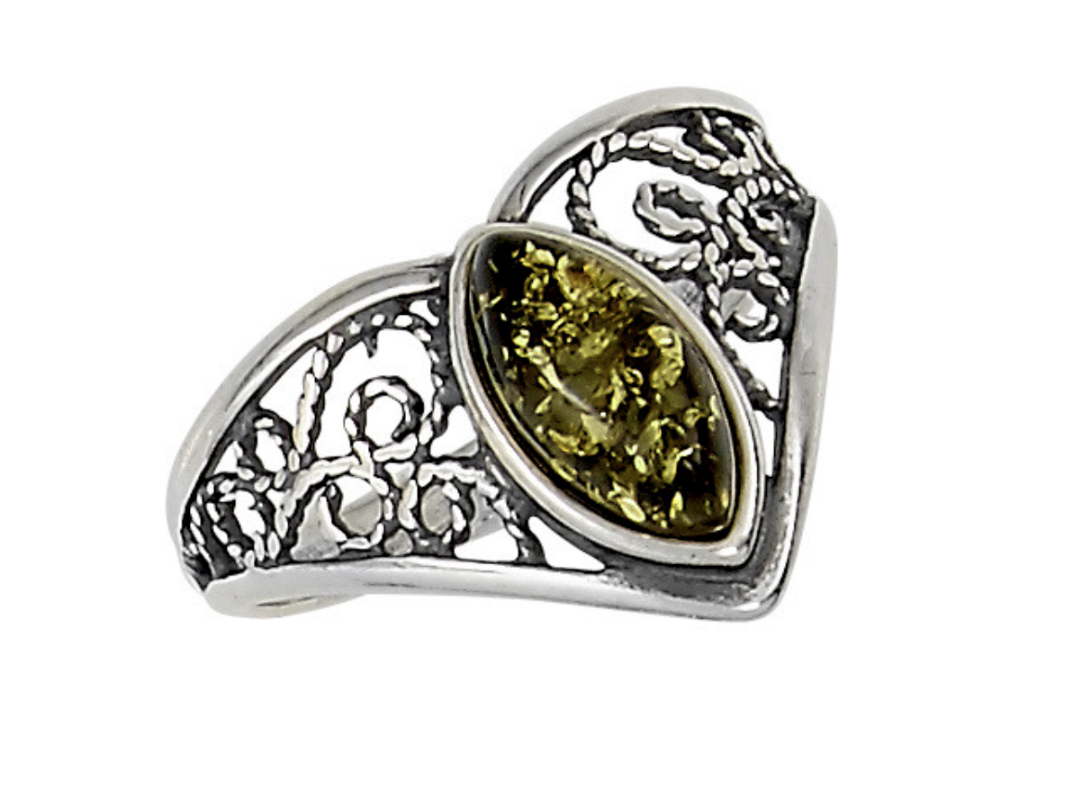 Green amber ring store