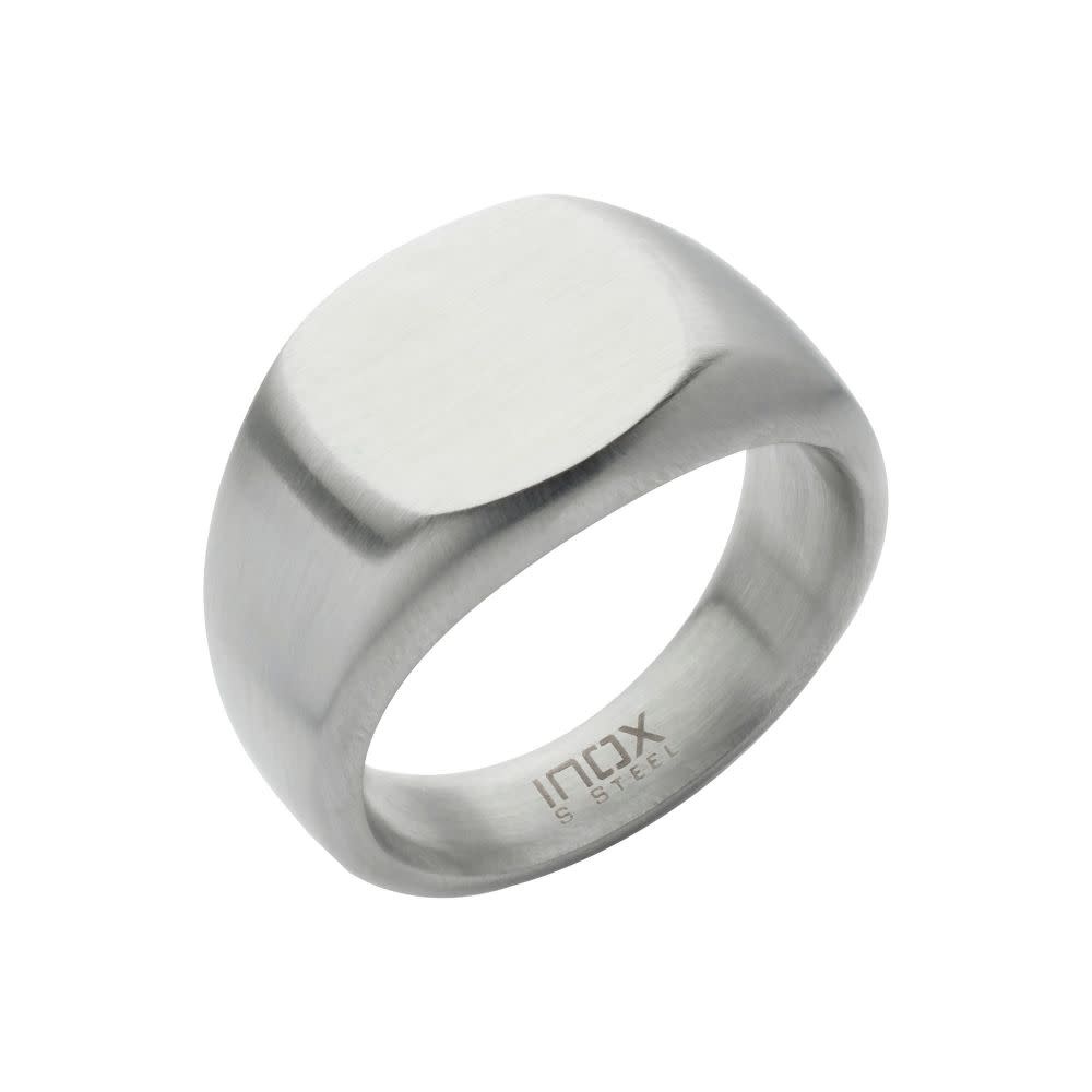 Inox Stainless Steel Signet Ring-11 - Angel Haven Specialty Jewelers