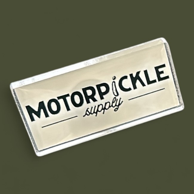 Motorpickle Acrylic Pin White - Motorpickle Supply