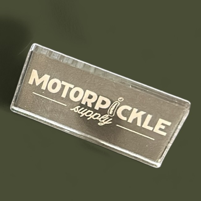 Motorpickle Acrylic Pin Green - Motorpickle Supply