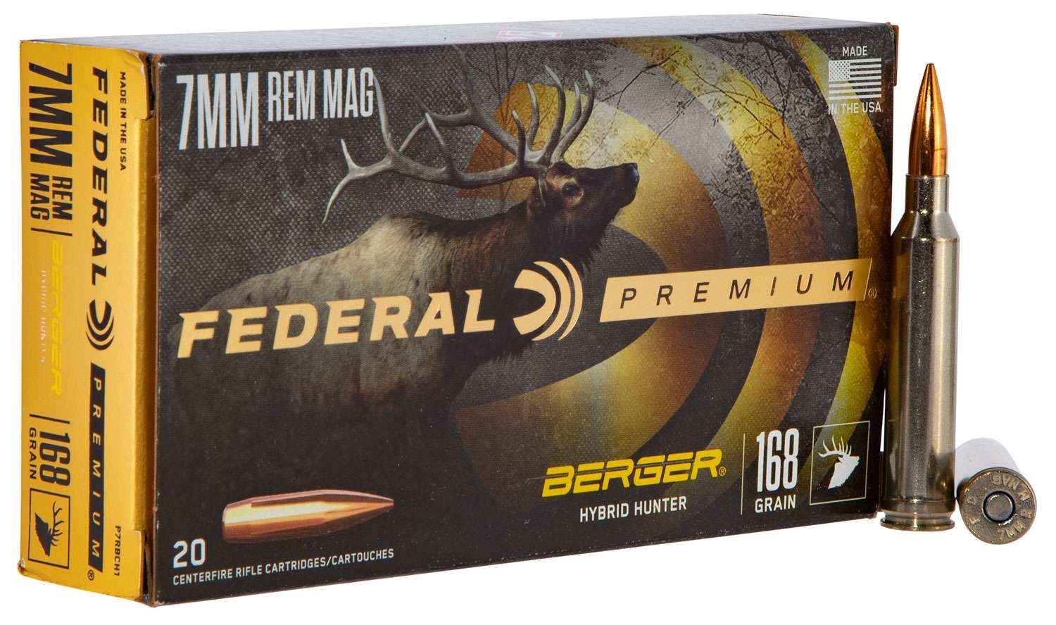Federal Berger Ammunition Cal. 7Mm Rem Mag 168Gr - Pronature ...