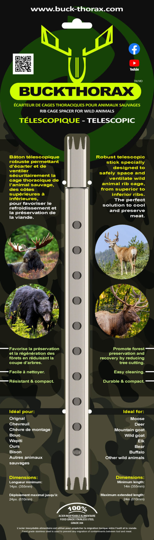 Buckthorax Rib Cage Spacer - Pronature Plessisville & Pronature ...