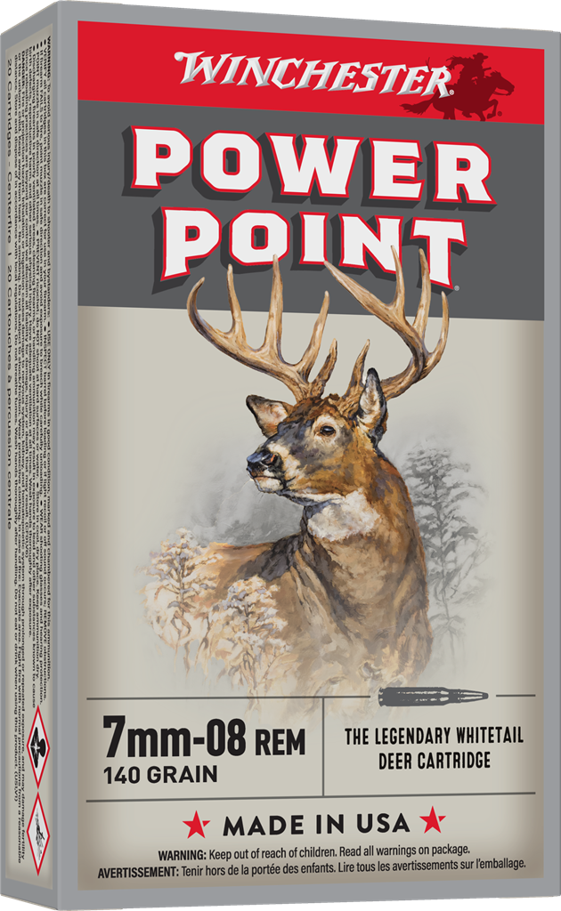 Munitions Winchester Power-Point Cal.7mm-08 Rem 140Gr - Pronature ...
