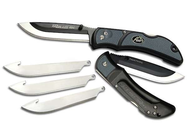Couteau Pliant Outdoor Edge Razor-Edc Lite Gris 3" Avec 3 Lames ...