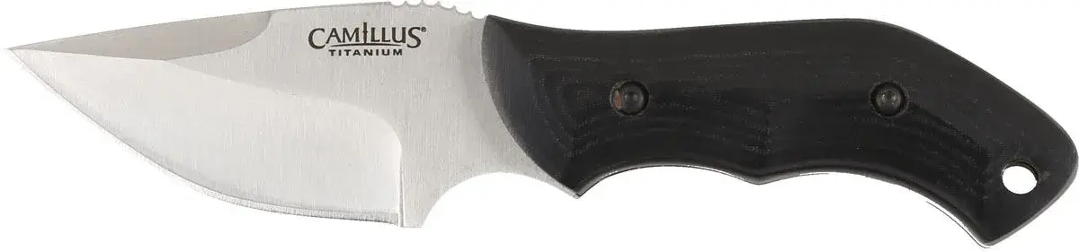 Couteau de Chasse Lame Fixe avec Étui Camillus HT-7 7'' Titanium ...