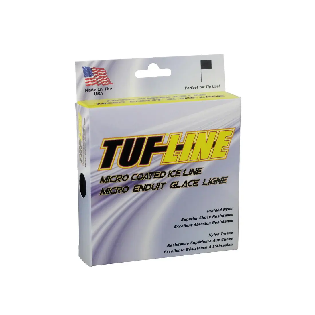 Tuf Line Braided Nylon Ice Fishing Line 20 lbs 100 Yards Black ...