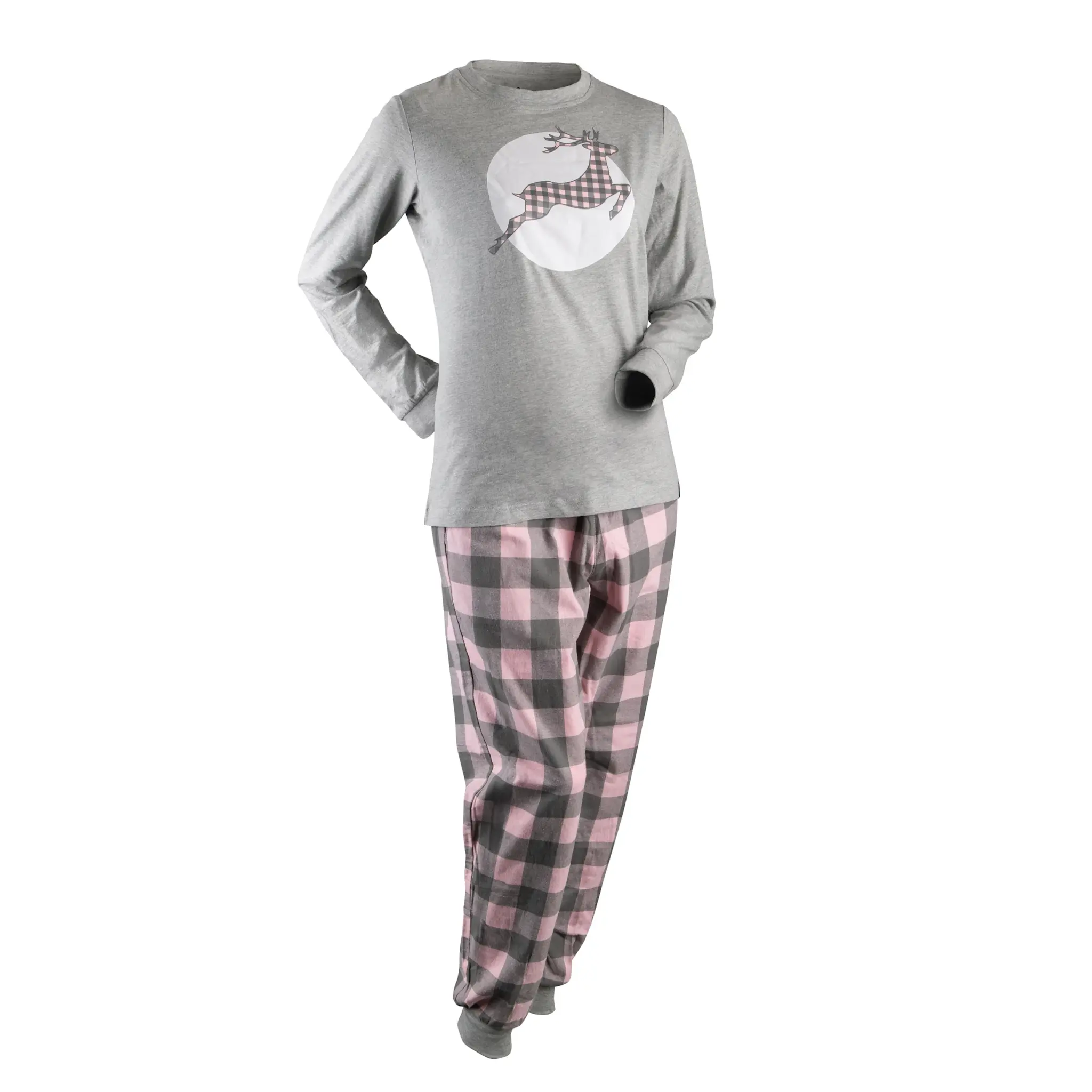 Alper Miagne II Women's Pyjama Set Grey/Pink - Pronature Plessisville ...