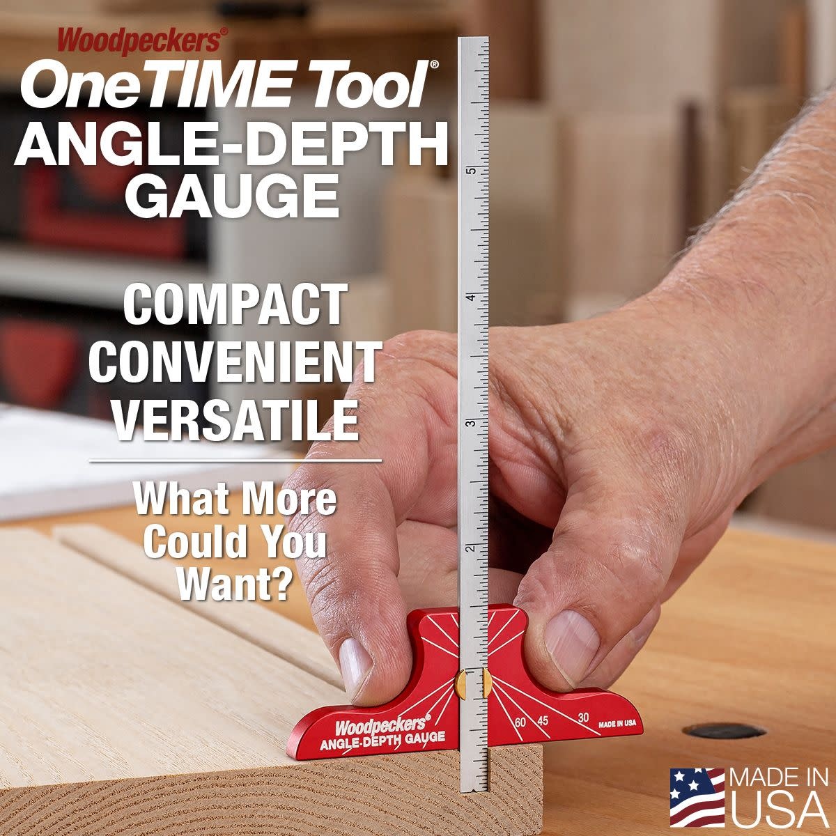 Woodpeckers Woodpeckers Angle-Depth Gauge - OneTIME Tool - Indivisible ...