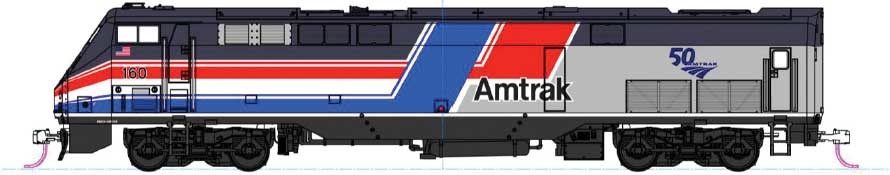 1766038 N P42 Diesel Amtrak Phase III 50th Anniversary - Chuck's Trains ...