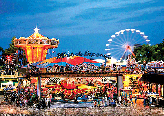 140437 HO Musik Express Roundabout Kit - Chuck's Trains & Hobby Depot