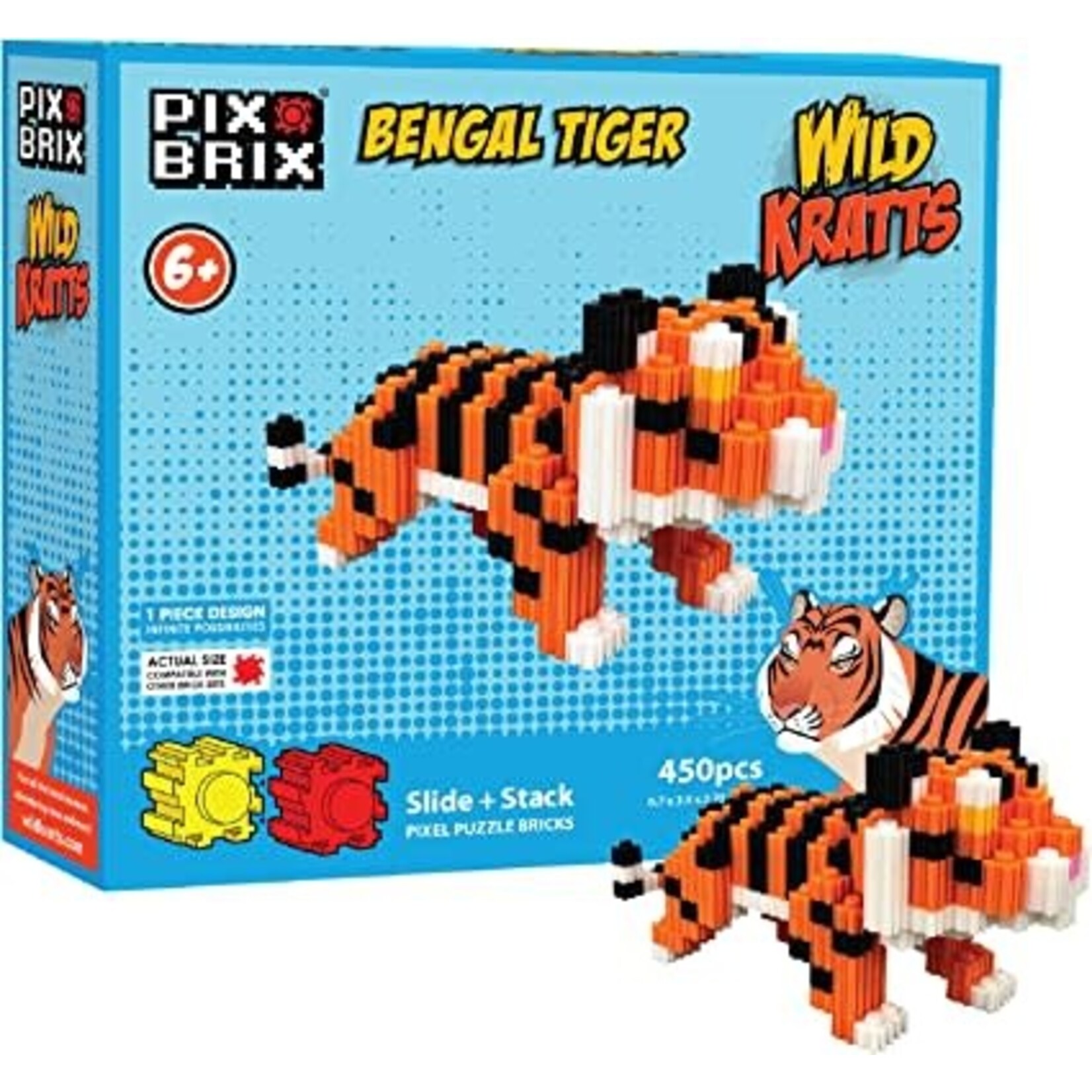 Pix Brix Bengal Tiger Bix Brix - Chuck's Trains & Hobby Depot