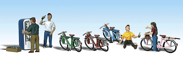Woodland Scenics 1904 HO Bicycle Buddies - Chuck's Trains & Hobby Depot