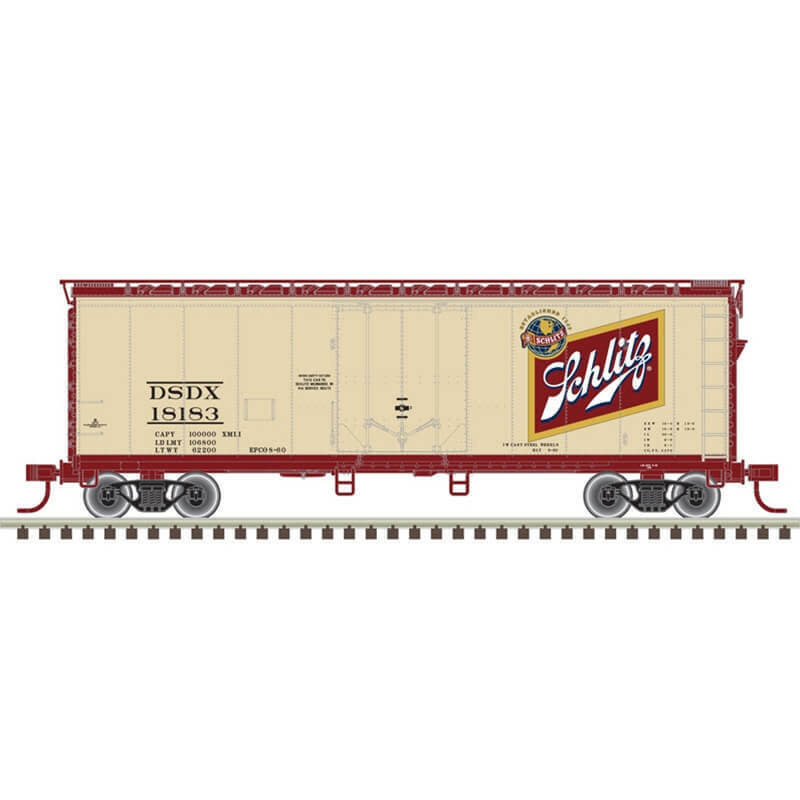 20006334 HO 40' Box Car Schlitz 18156 Tan/Maroon/Gold/White - Chuck's ...