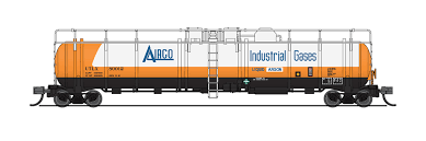 Broadway Limited 3828 N Cryogenic Tank Car, AirCo, - Chuck's Trains ...