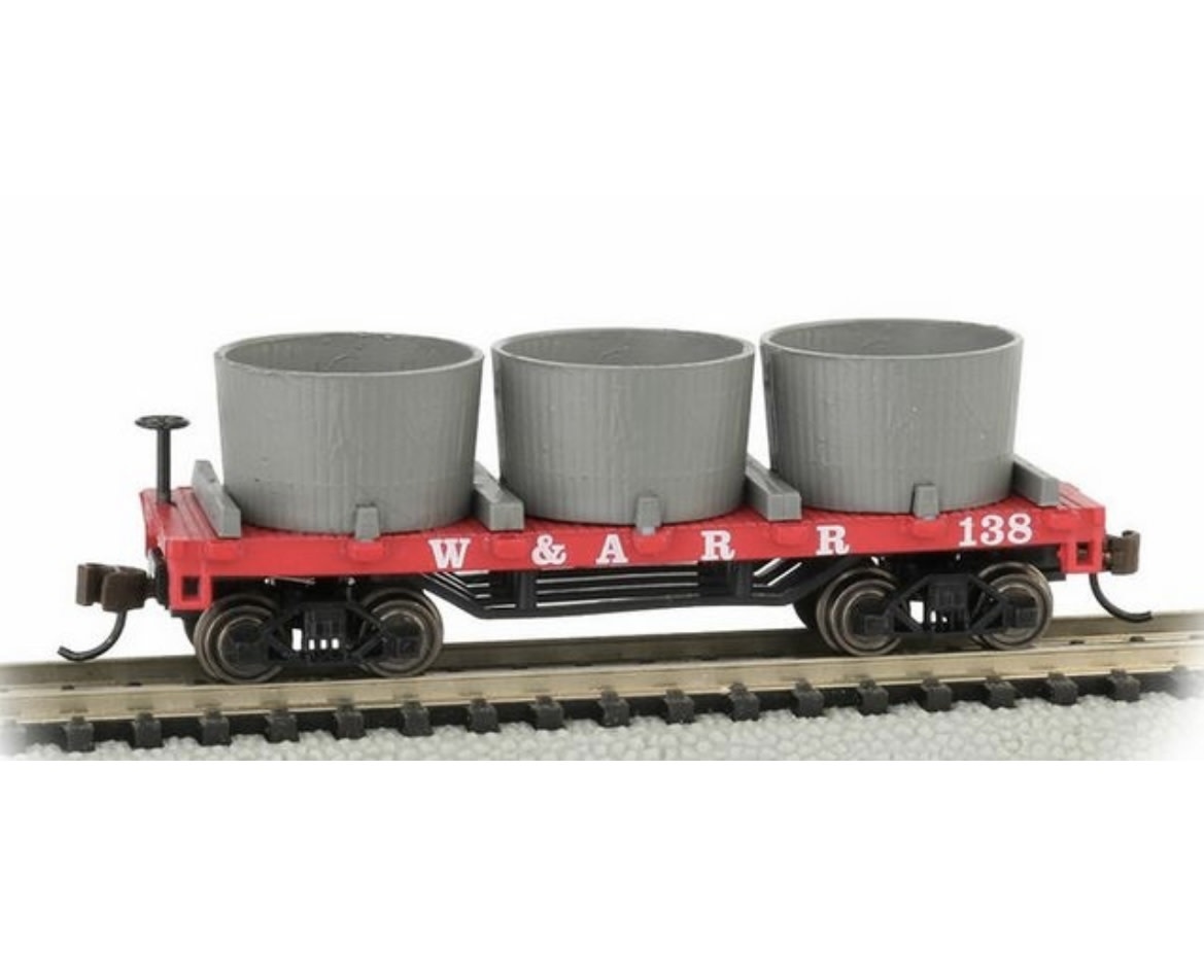 Bachmann 15551 N Old Water Tank Car with 3 Tanks, Western and Atlantic ...