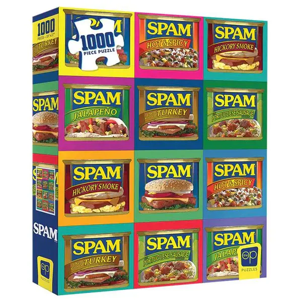 USAopoly 15560 SPAM Brand "Sizzle. Pork. And. Mmm." 1000 Piece Puzzle ...