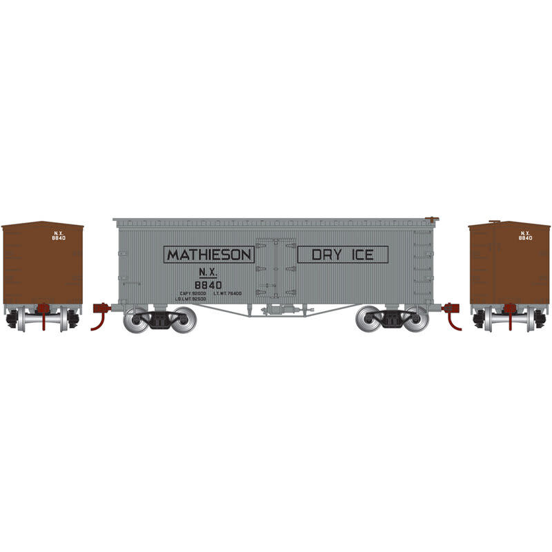 Athearn 11554 N 36' Old Time Wood Reefer Mathieson Dry Ice 8840 - Chuck ...