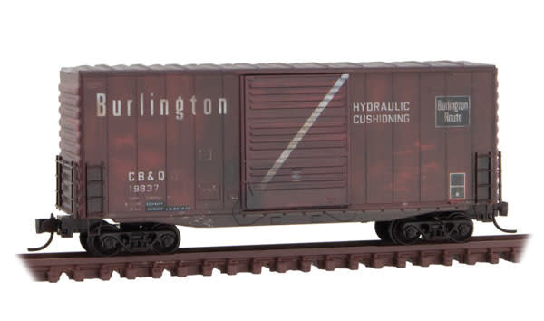 Micro Trains Line 10144140 N 40' Hy-Cube Box Car, Chicago Burlington ...