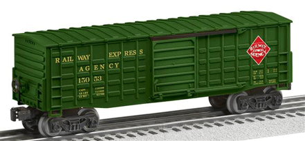 Lionel 615053 REA Waffle-Side Boxcar 15053 - Chuck's Trains & Hobby Depot