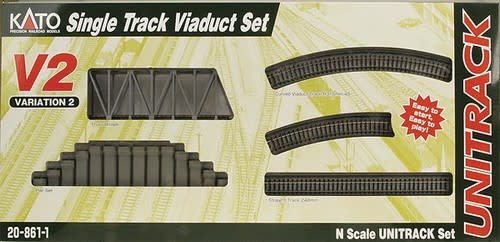 Kato 20861 N V2 Single Track Viaduct Set - Chuck's Trains & Hobby Depot