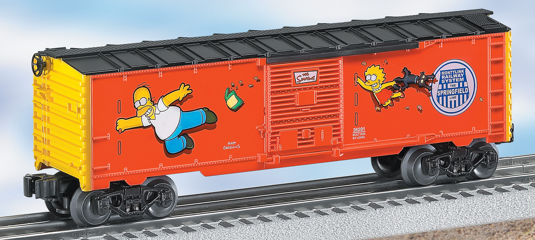Simpsons Boxcar - Chuck's Trains & Hobby Depot
