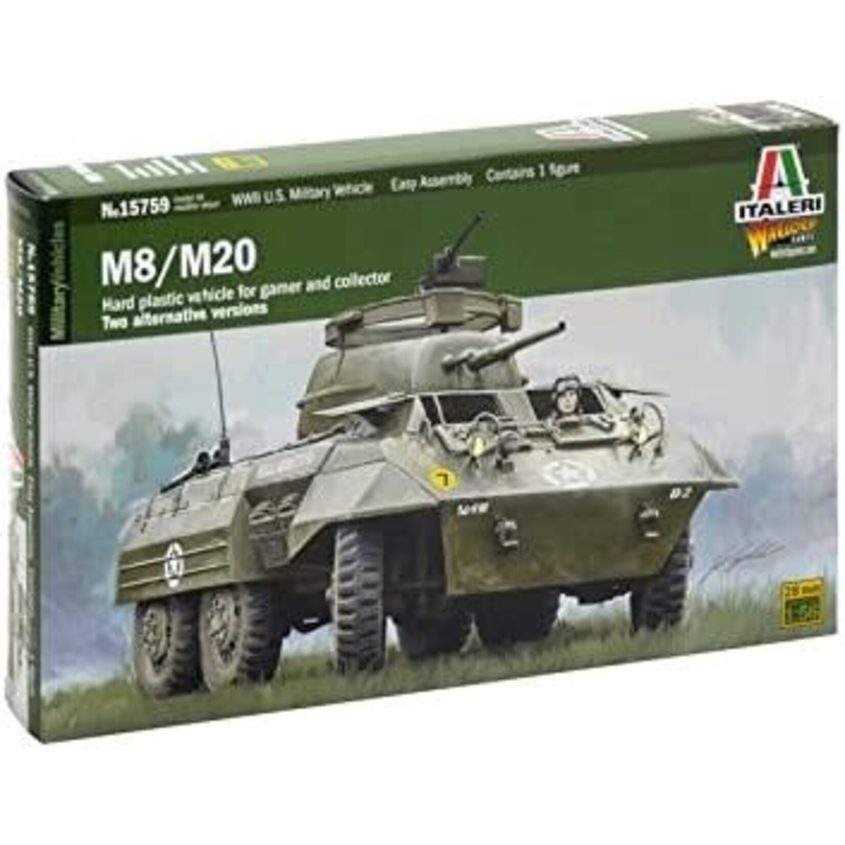 Italeri 15759 M8/M20 TANK - Chuck's Trains & Hobby Depot