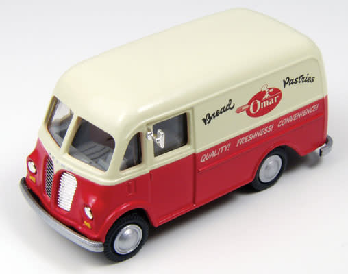 Classic Metal Works 30404 HO Omar Bread (red, white) Metro Delivery Van ...