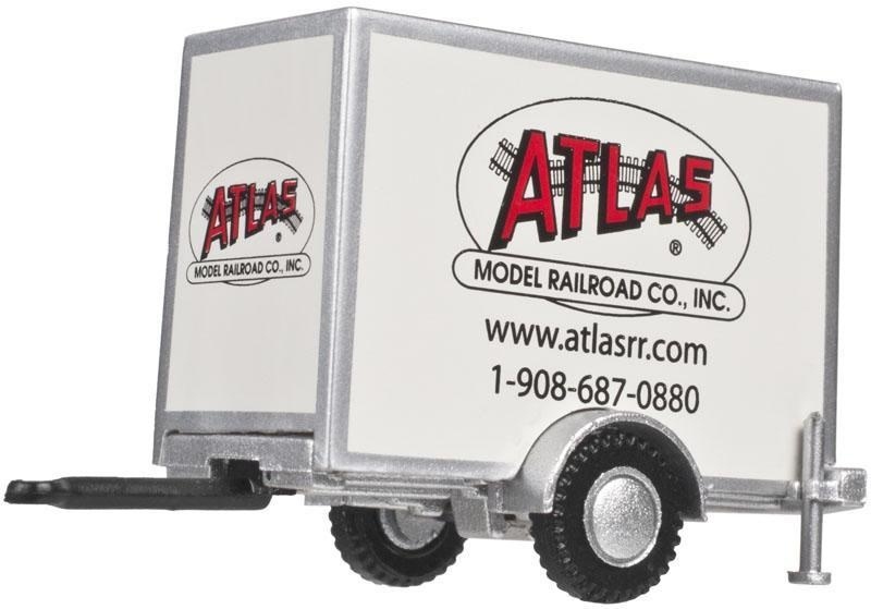 Atlas 60000096 HO Box Trailer w/Single Axle, Atlas Model RR logo ...