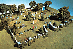 Woodland Scenics 131 HO Maple Leaf Cemetary - Chuck's Trains & Hobby Depot