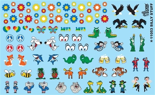 Gofer Racing 11053 Silly Stuff Decal - Chuck's Trains & Hobby Depot