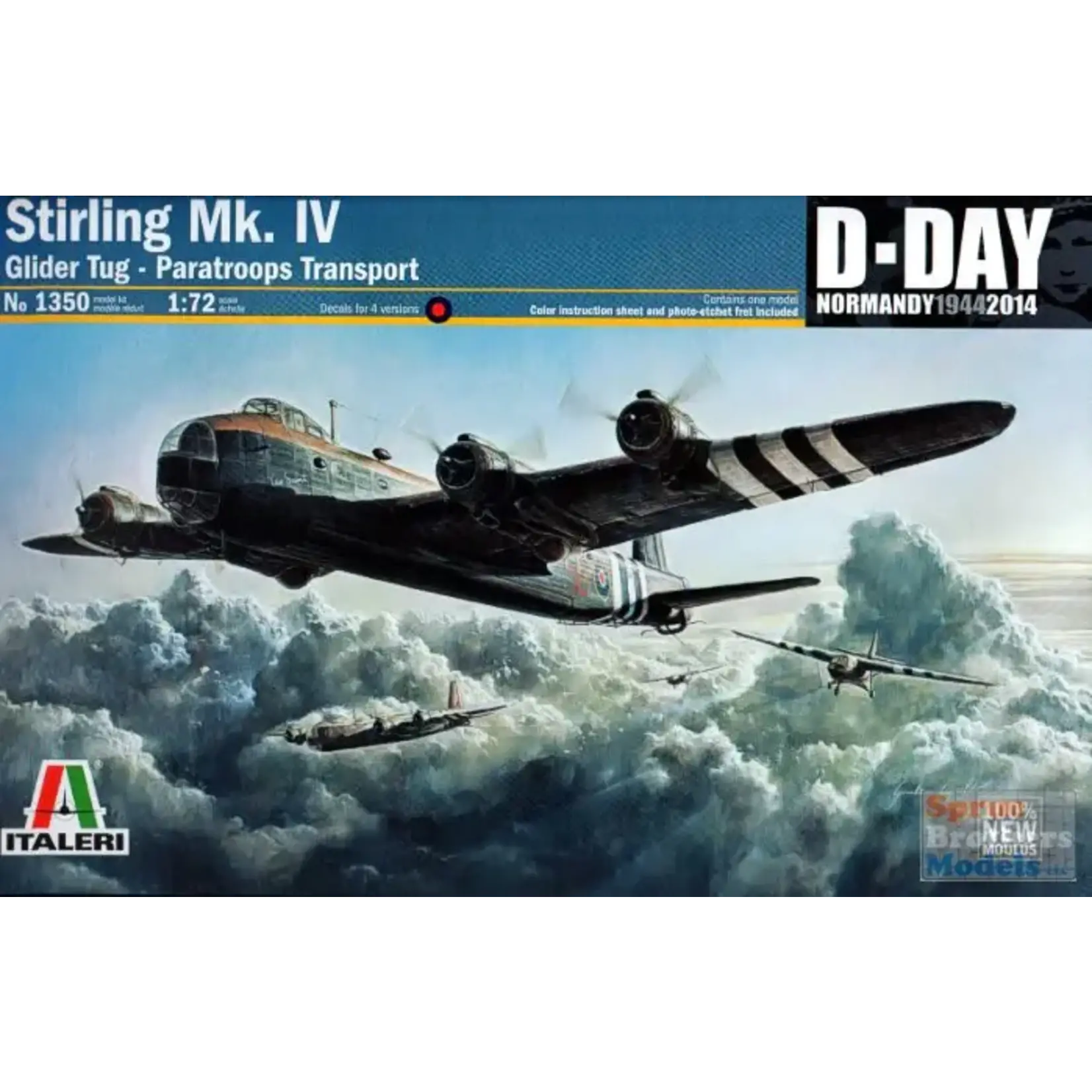 Italeri 1350 Short Stirling Mk.IV D-Day Glider Tug - Chuck's Trains ...