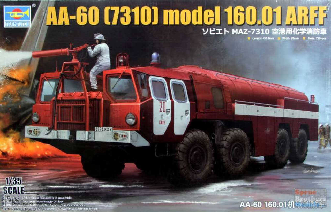 01074 AA-60 Airport Fire Fighting Vehicle - Chuck's Trains & Hobby Depot