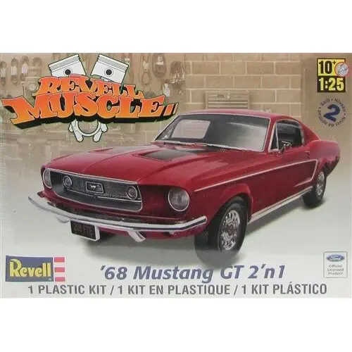 Revell 854215 1/25 '68 Mustang GT 2 'n 1 Plastic Model Kit - Chuck's ...