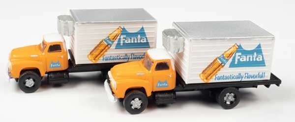 50440 N 1954 Ford Refrigerator Box Truck - Fanta - 2 Pack - Chuck's ...